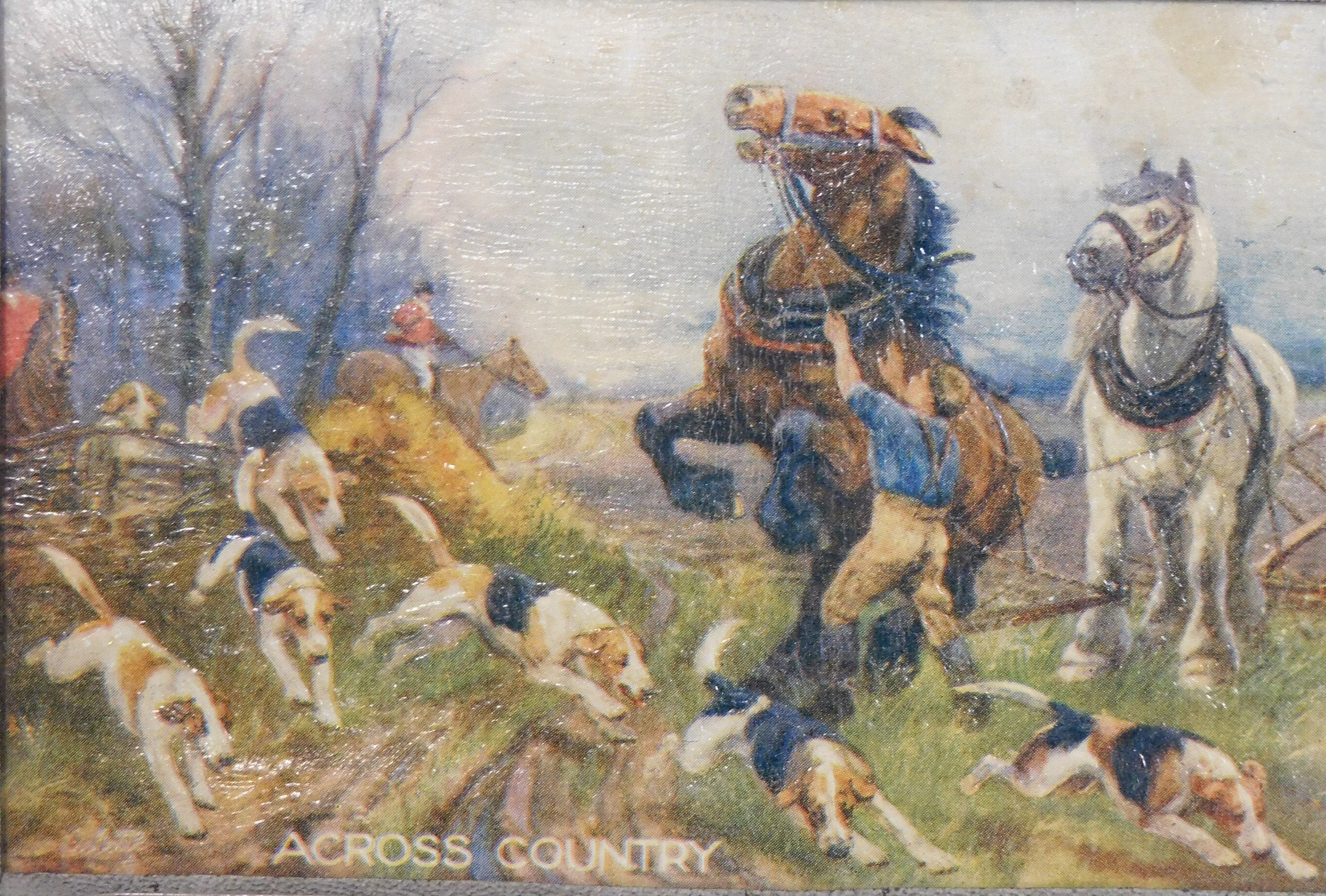 Fox Hunting post card Across Country | Etsy