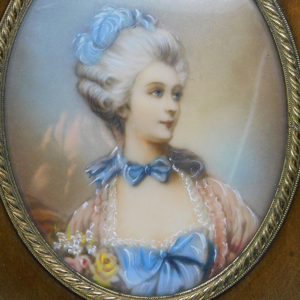 Original French Miniature Portrait 19th Century - Etsy