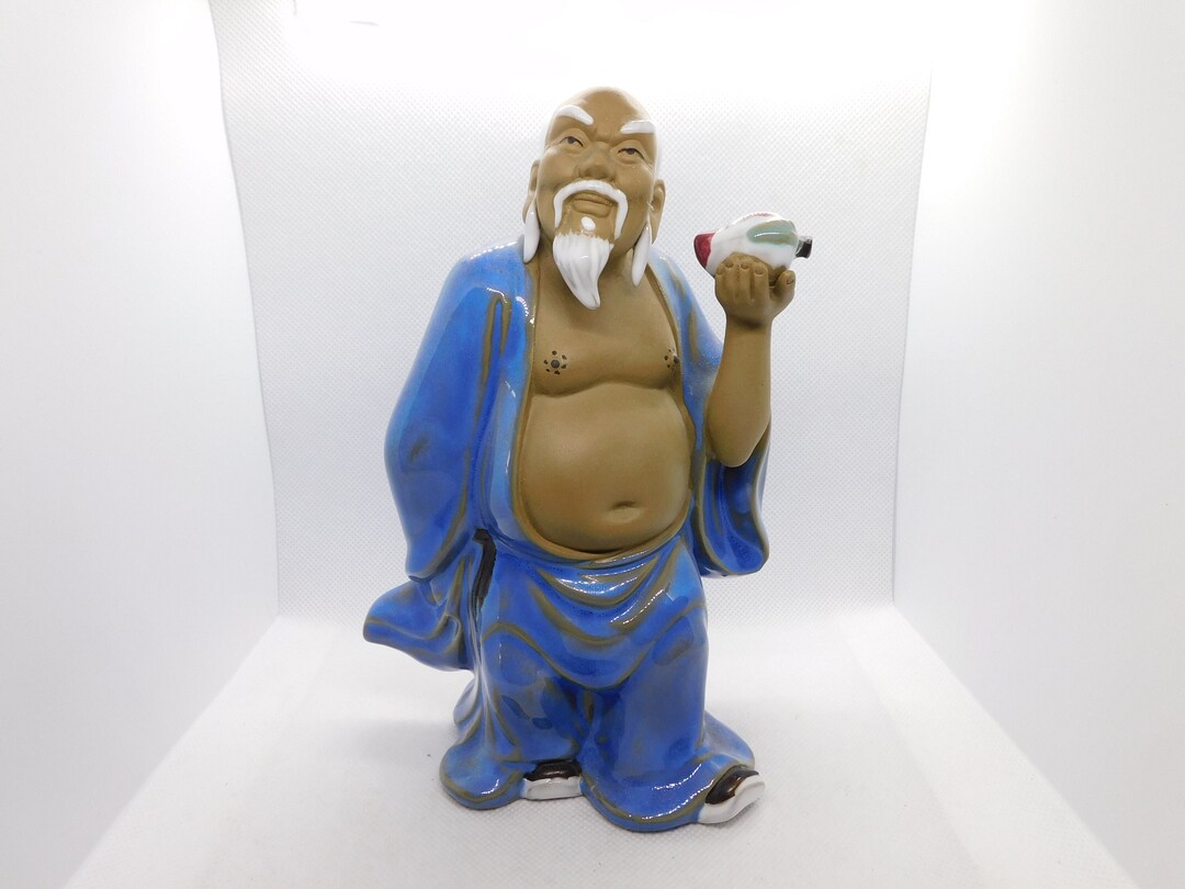 Large Chinese Mudmen Figurine, Chinese Traditional Mudmen Craftsman - Etsy