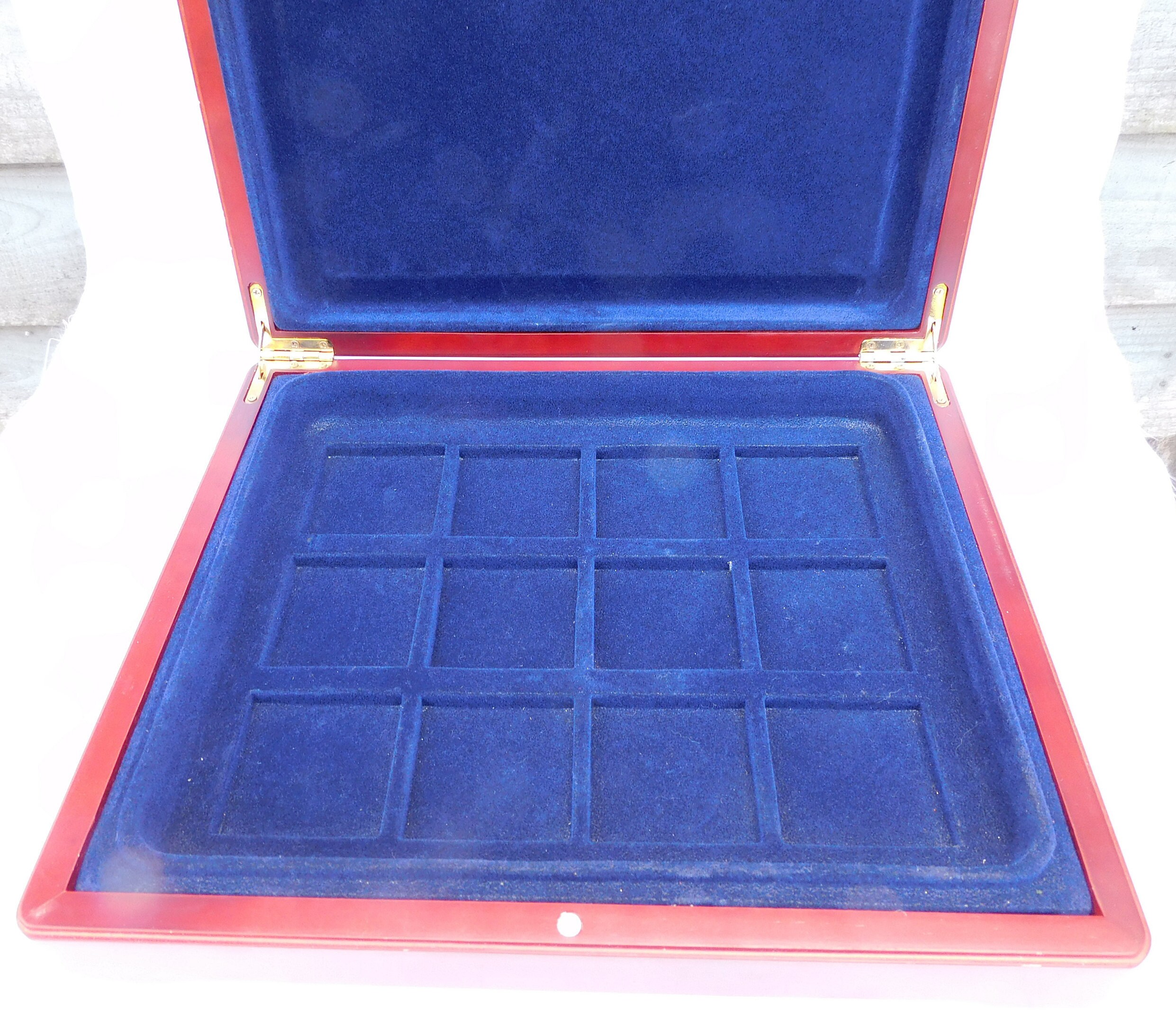 Wooden Trinket Box With Velvet Sections Inside - Etsy UK