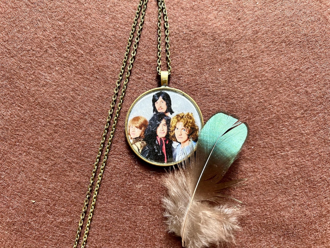 Led Zeppelin Pendant Necklace or Keychain: 70s Rock Jewelry - Etsy