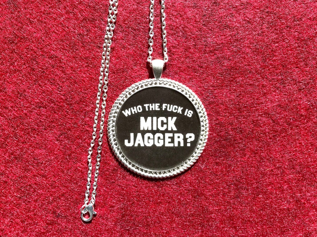 Rolling Stones, Mick Jagger Necklace or Keychain/ 60s 70s Pendant ...