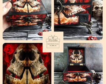 Skull Deck Box - Etsy