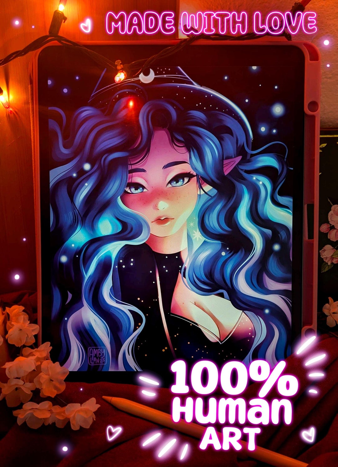 Celestial Witch Artist Print - Etsy