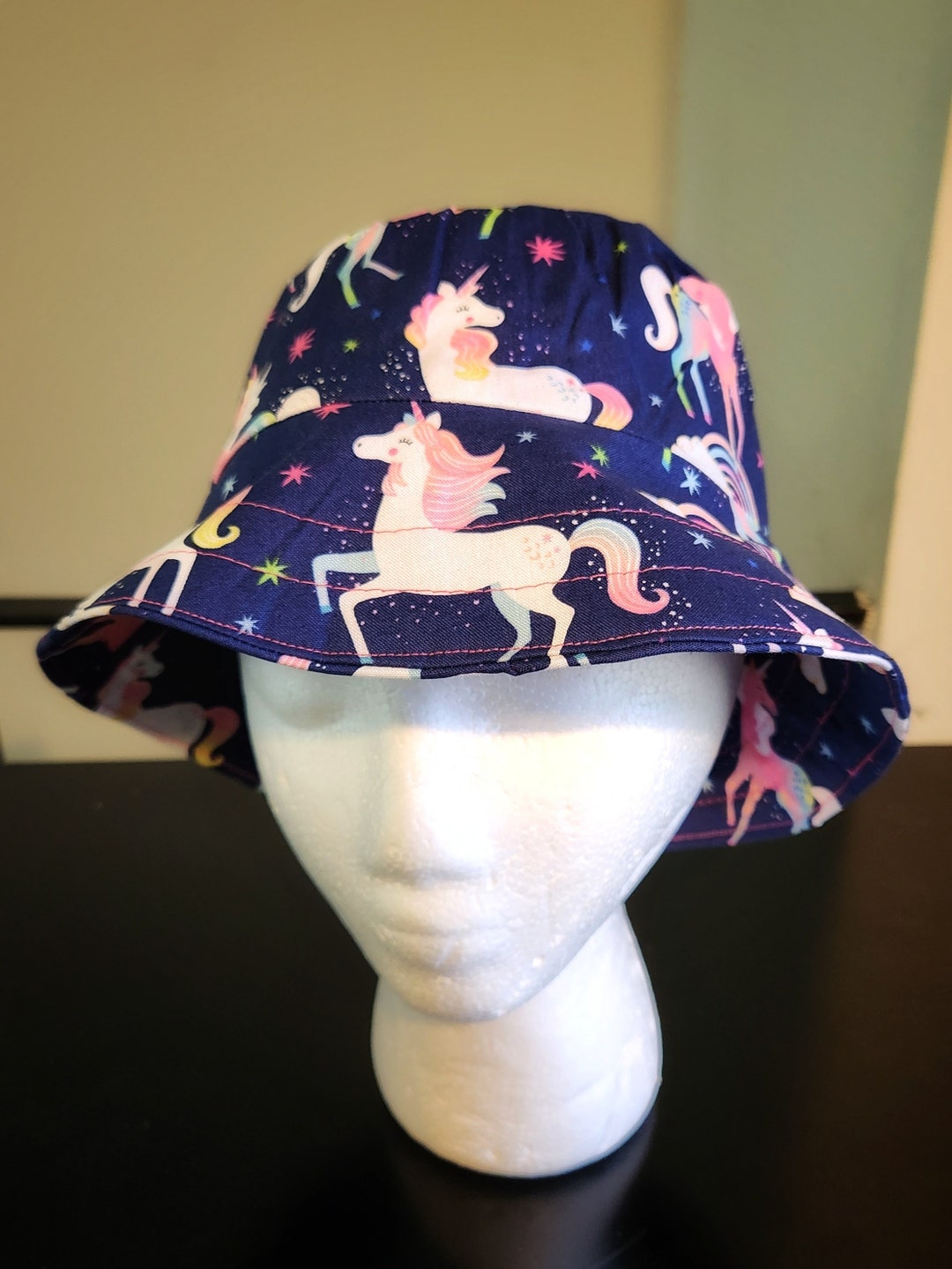 Cute Kid's Unicorn Bucket Hat Fully Lined Fun Print - Etsy