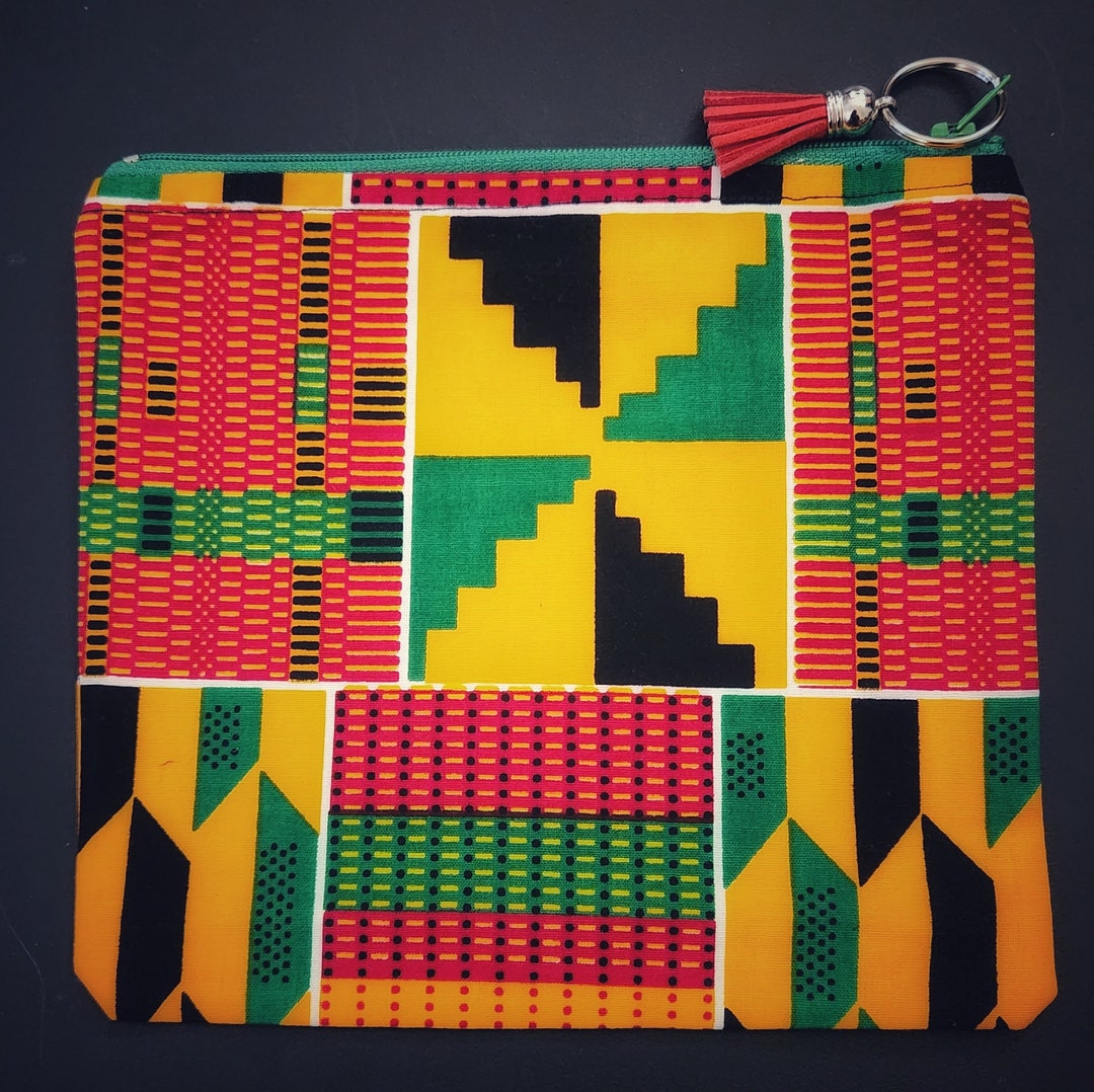 Beautiful Kente Cloth Print Fully Lined Make Up/cosmetic Bag - Etsy