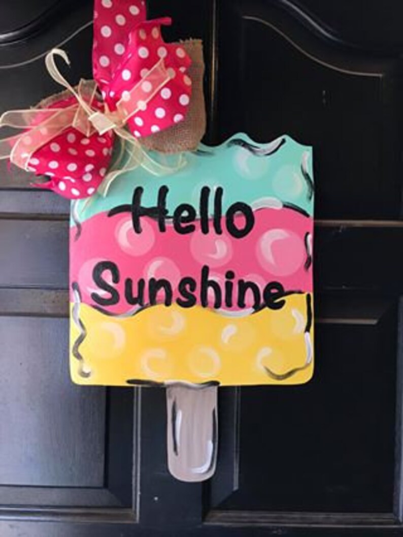 Popsicle Door Hanger - Etsy
