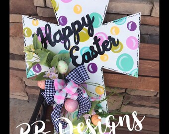 He is Risen Easter Door Hanger Spring Floral Wall Decor - Etsy