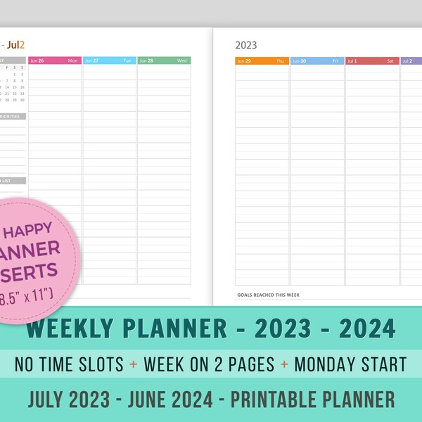 Lined Monthly Calendar With Times - Etsy