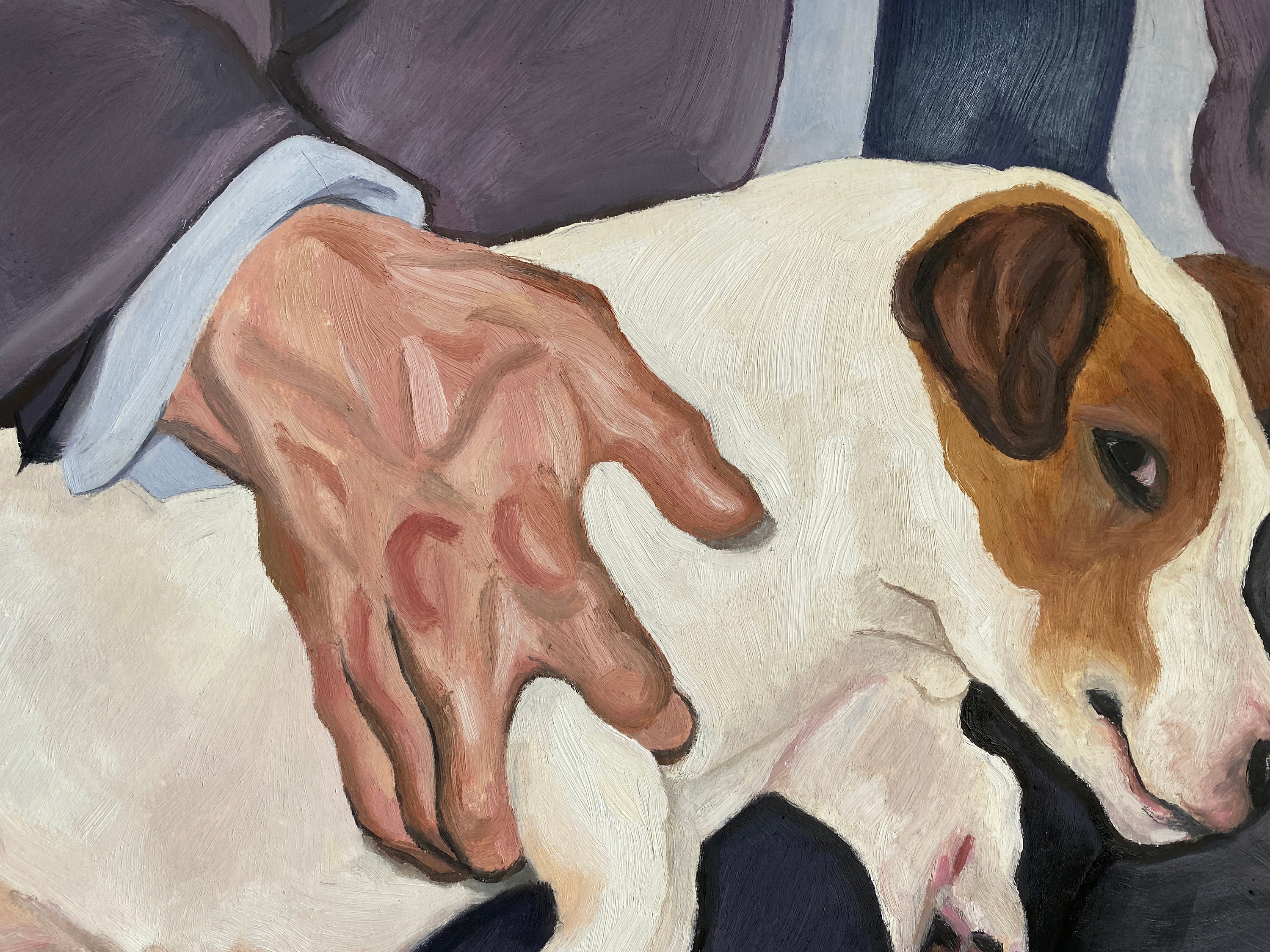 Dog, Dog, Lucian Freud, Famous Painting, Portrait, Oil on Canvas, Oil ...