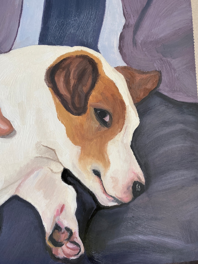 Dog, Lucian Freud, Famous Painting, Portrait, Oil on Canvas, Oil on ...