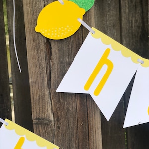 Lemon Banner - Lemon Birthday Banner- Lemon Birthday - Main Squeeze ...