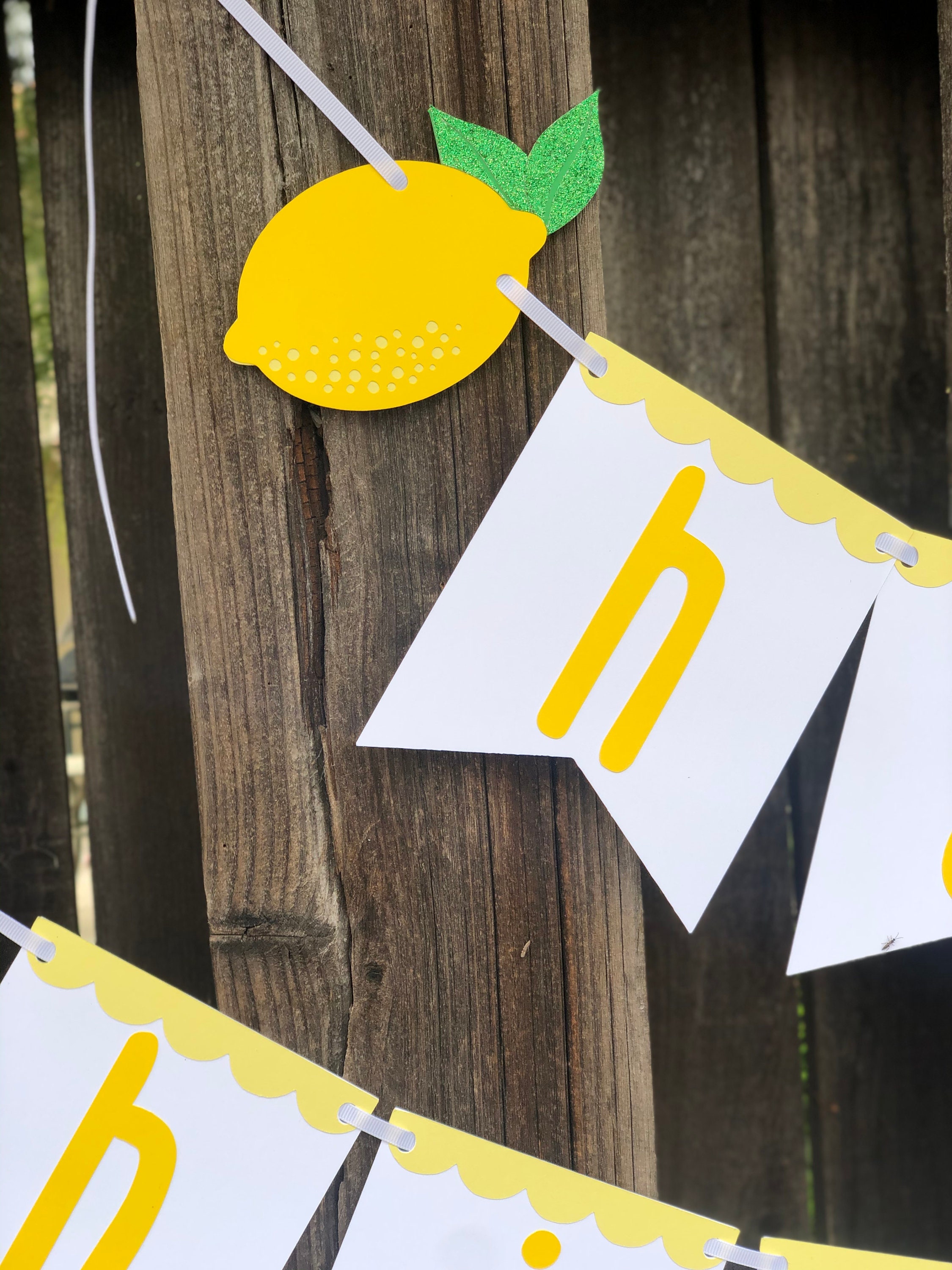 Lemon Banner Lemon Birthday Banner Lemon Birthday Main - Etsy