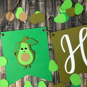 Avocado Happy Birthday Banner Avoca-dos Avocado Decor - Etsy