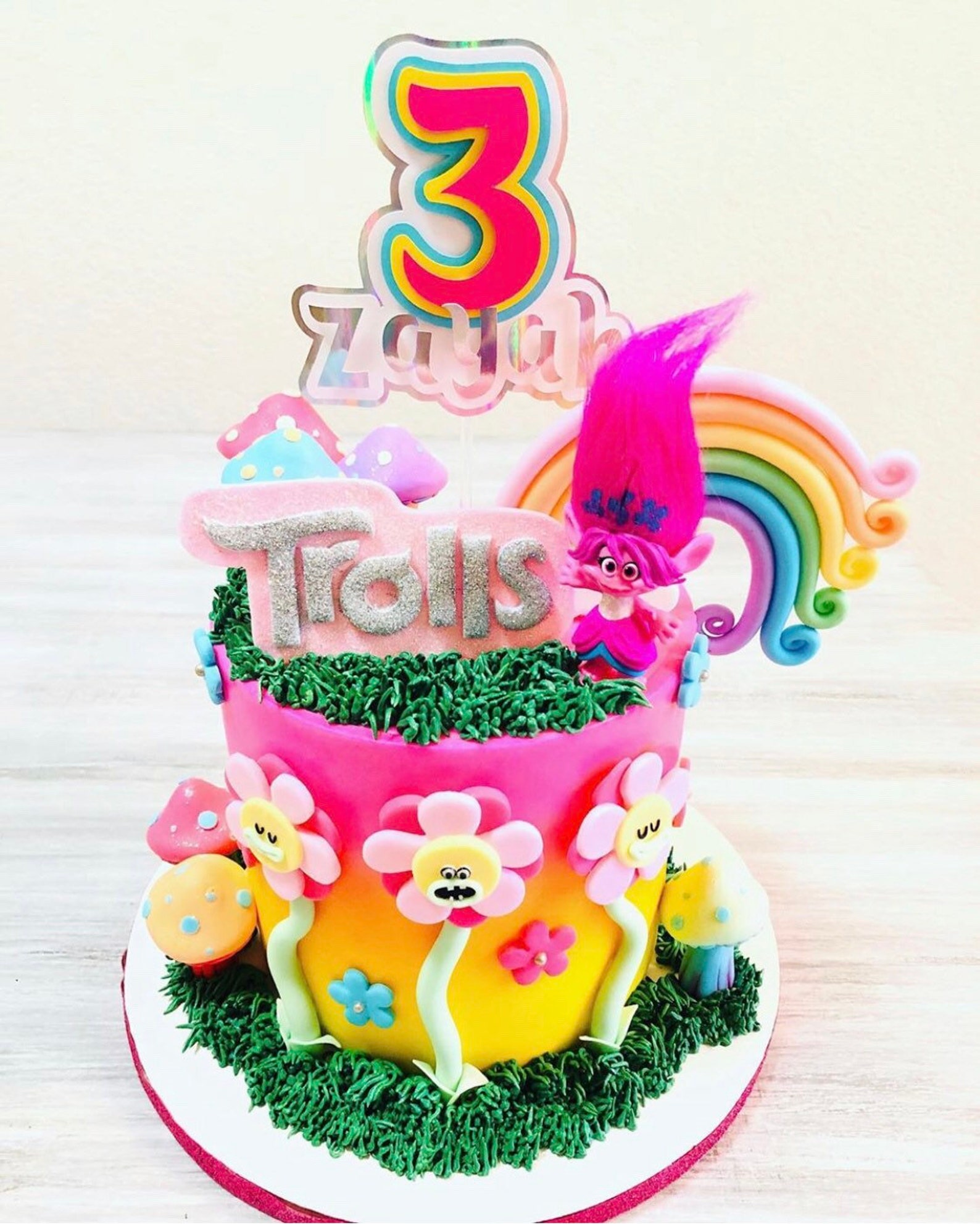 Trolls Cake Topper- Trolls Birthday - Trolls Topper - Birthday Cake ...