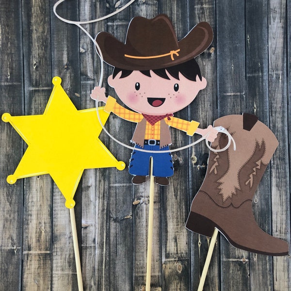 Cowboy Centerpiece - Etsy