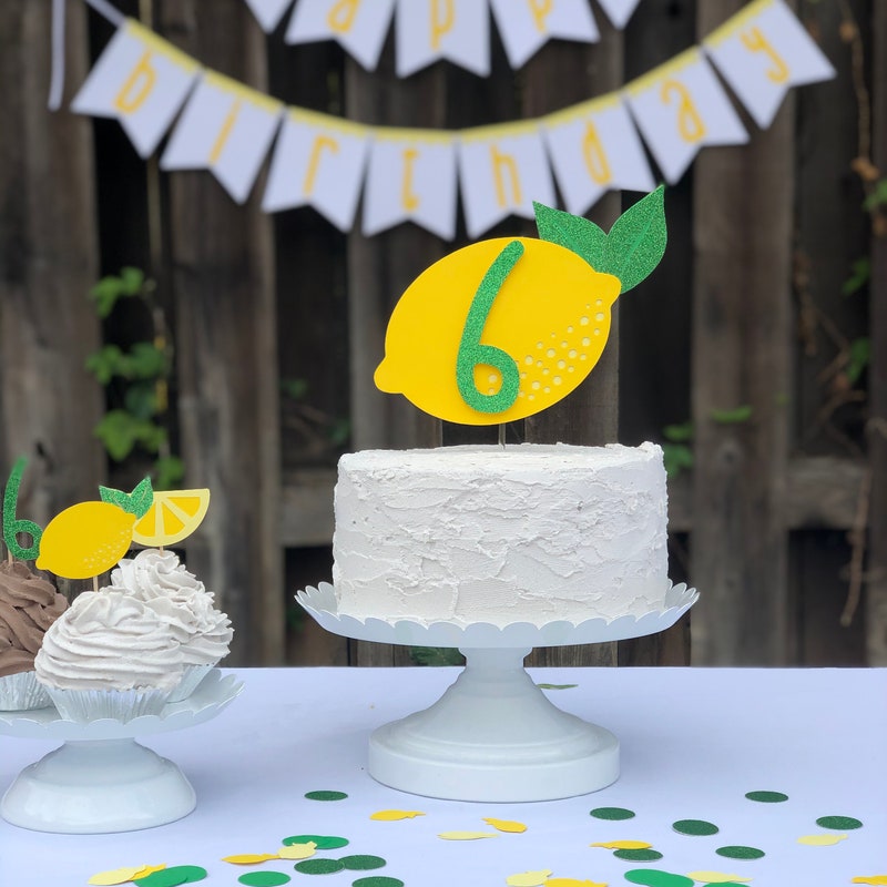 Lemon Cake Topper - Etsy