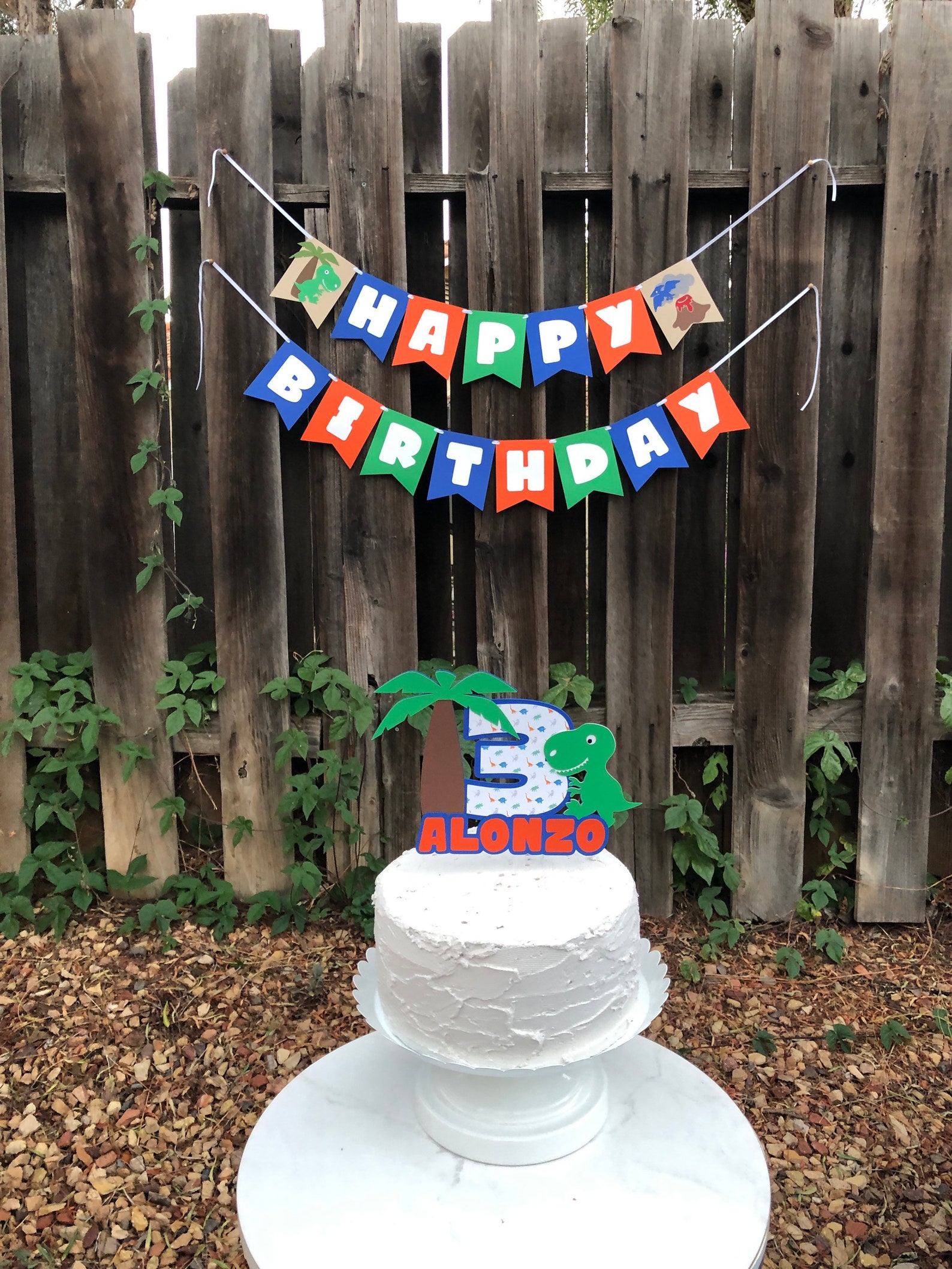 Dinosaur Cake Topper T Rex Cake Topper Dinosaur Party T - Etsy