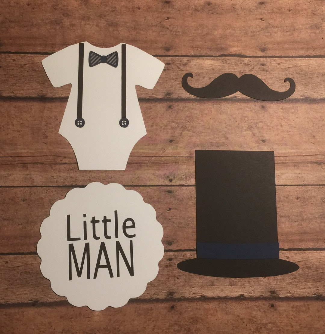 Little Man Centerpiece Cutouts - Etsy
