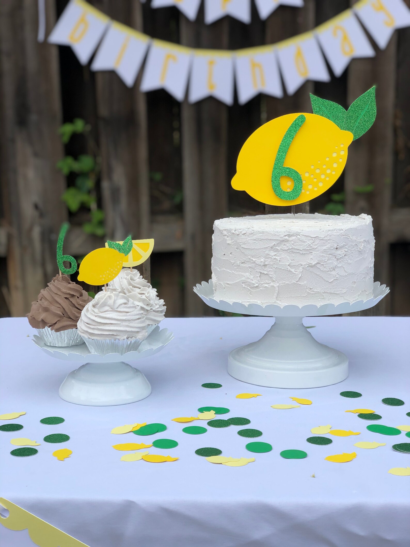 Lemon Cake Topper Lemon Birthday Lemon Theme Main | Etsy
