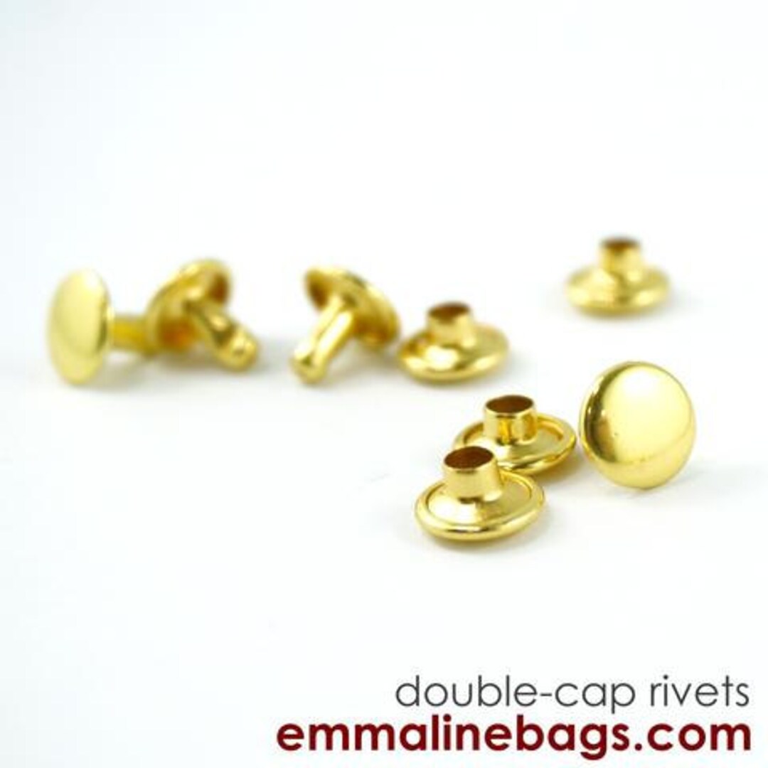Rivets, Double Cap Rivets, Gold Rivets, Gold Double Cap Rivets, Small ...