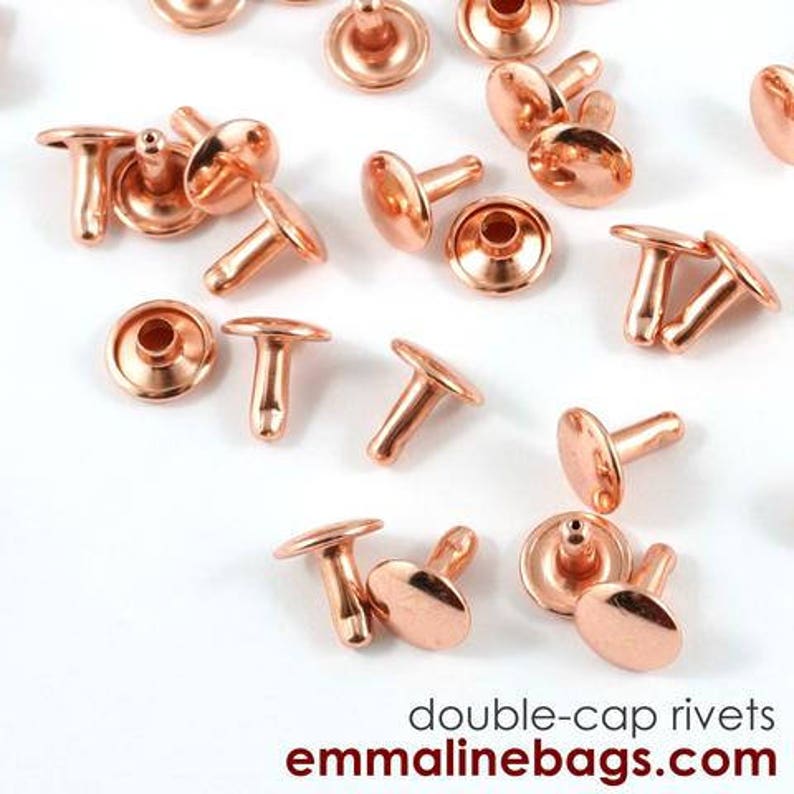Rivets Copper Rivets Double Cap Rivets Medium Rivets | Etsy