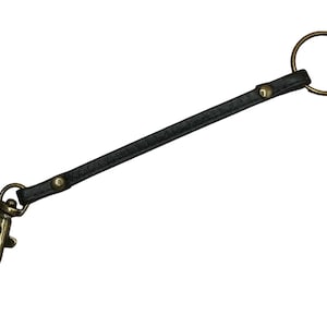Leather Purse Strap Key Minder - 8 Inch Lightweight Clip-on With Swivel ...