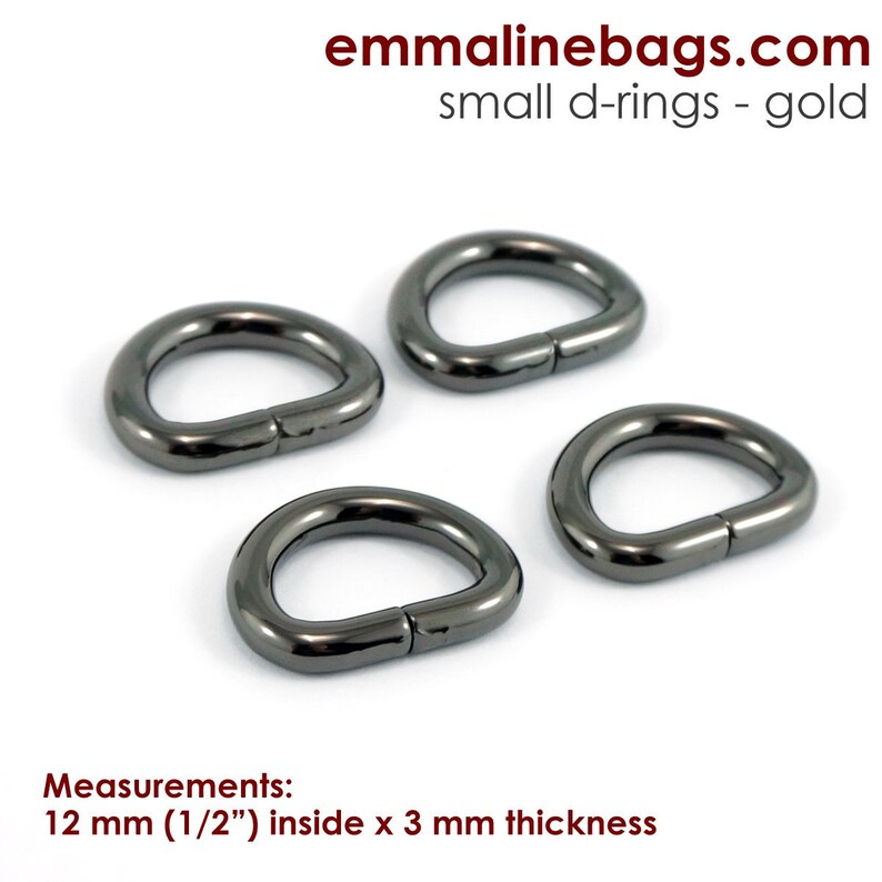 D-ring Hardware D-ring 1/2 D-ring Black Nickel Half - Etsy