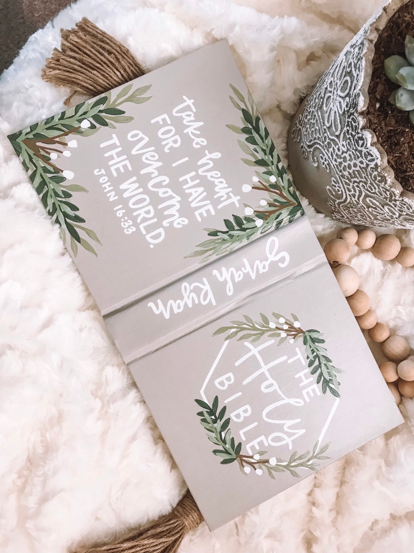 Fully Custom Hand Painted ESV Journaling Bible ESV - Etsy