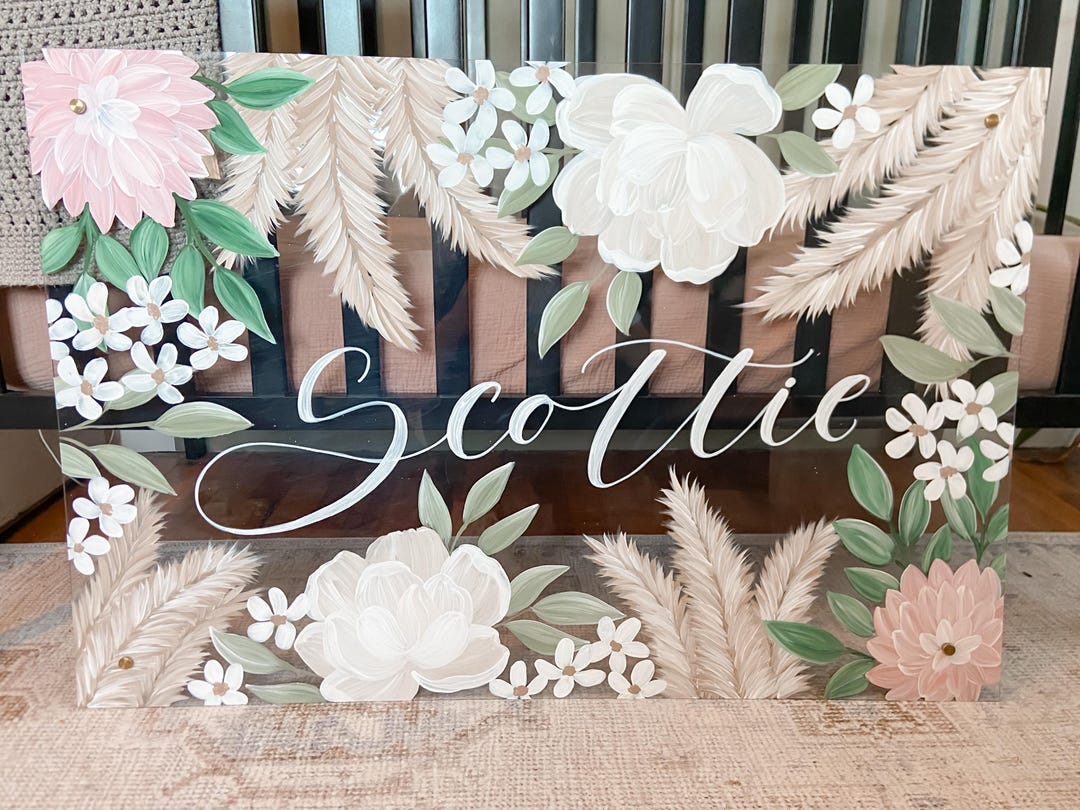 CUSTOM ACRYLIC SIGN | Fully Customizable Acrylic Sign | Hand Painted ...