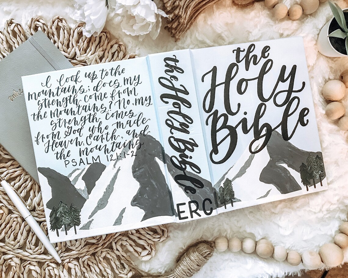 Fully Custom Hand Painted ESV Journaling Bible ESV - Etsy