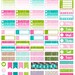 Pink and Teal Floral Printable Planner Stickers Weekly Kit Downloadable ...