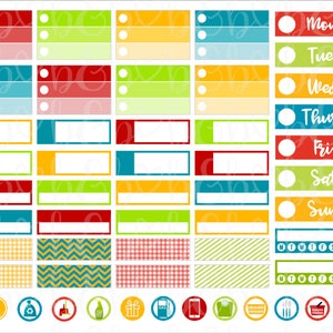 Fall Harvest Printable Planner Stickers Weekly Kit Downloadable Files ...