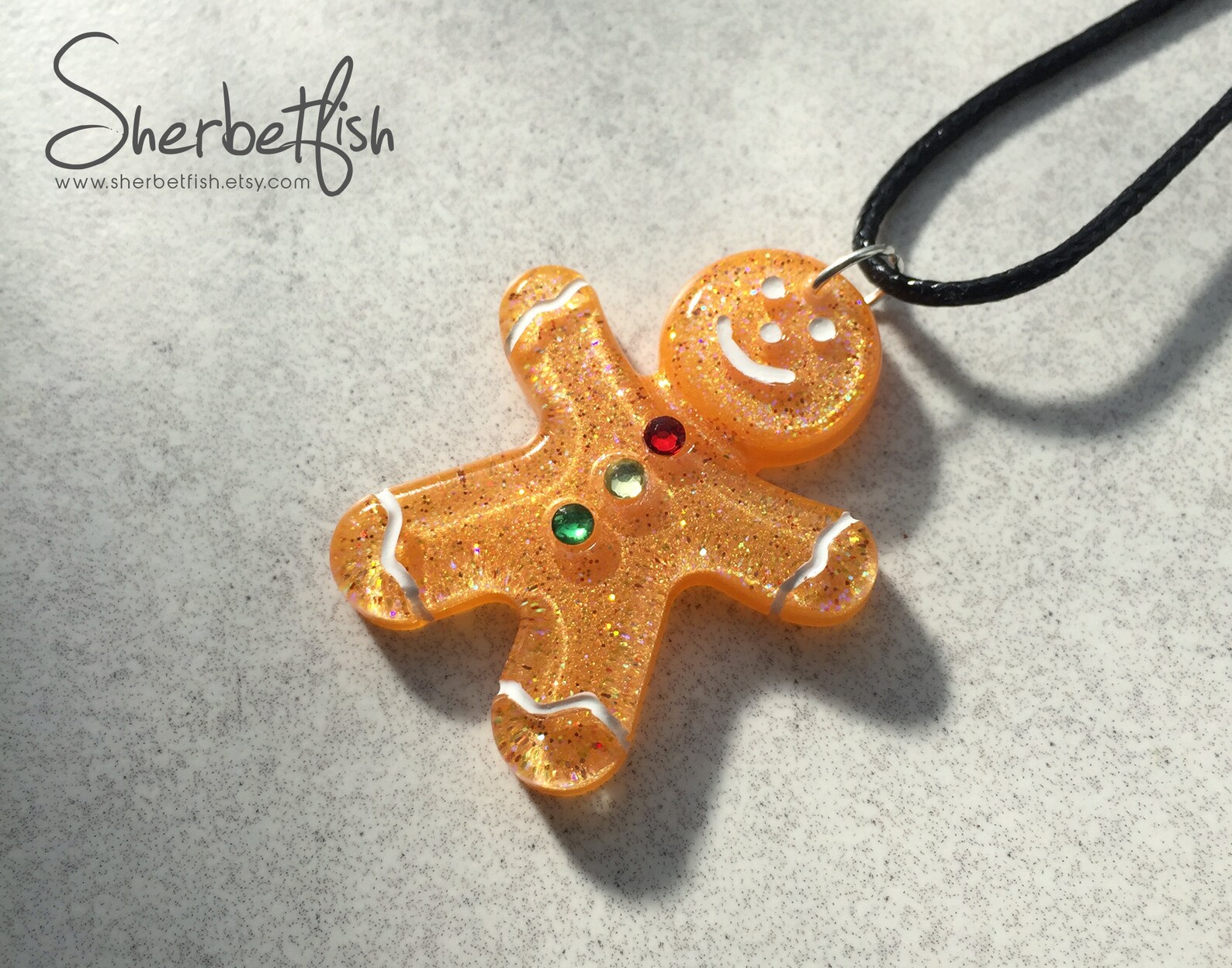 Gingerbread Man Necklace Christmas Jewelry Christmas - Etsy