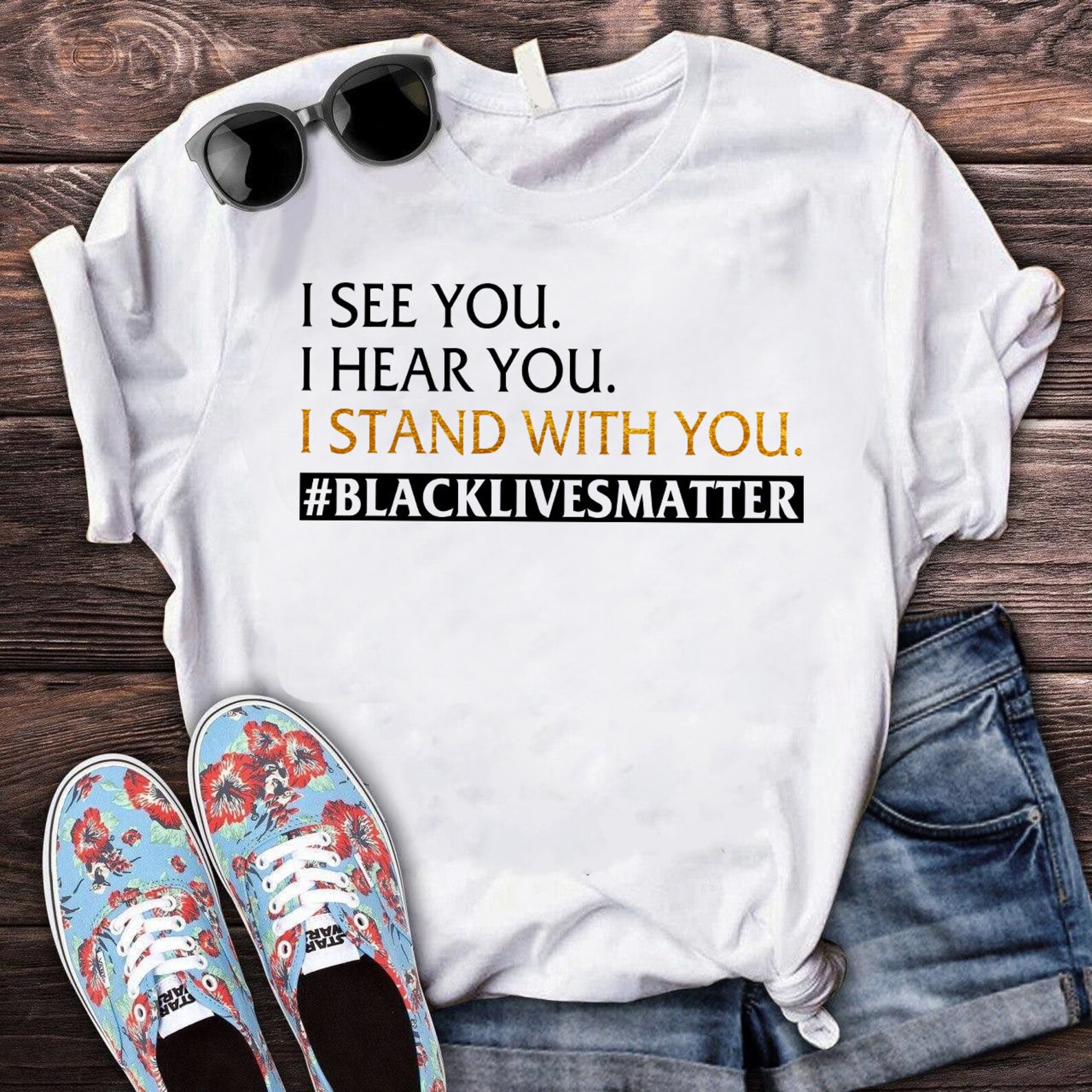 I See You I Hear You I Stand With You Shirt Black Lives | Etsy