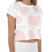 Pastel Peach Cow Print Crop Top - Etsy