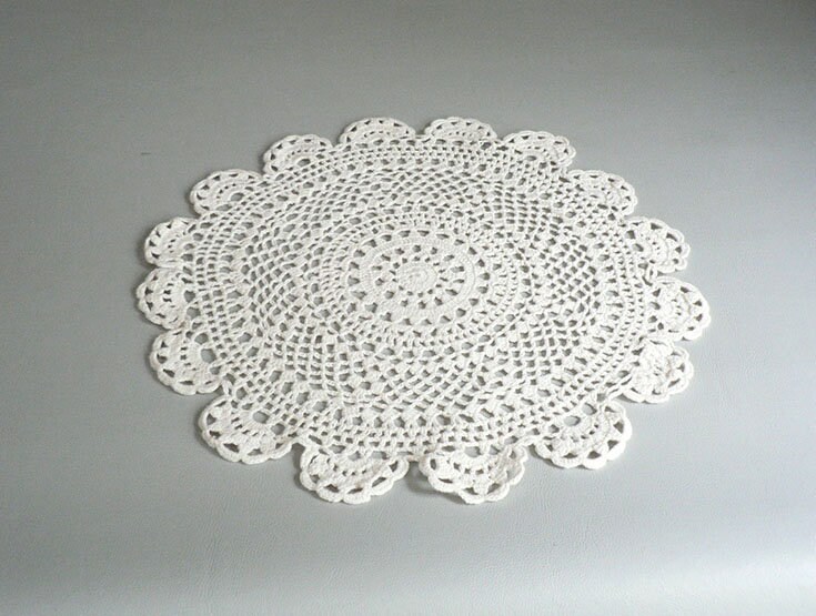 Crochet Circle Doily Assortment Vintage Artisan Tabletop | Etsy