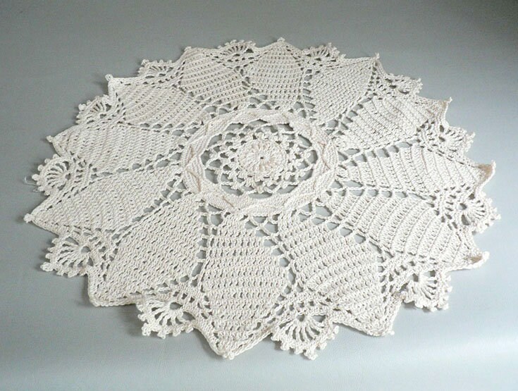 Crochet Circle Doily Assortment Vintage Artisan Tabletop | Etsy