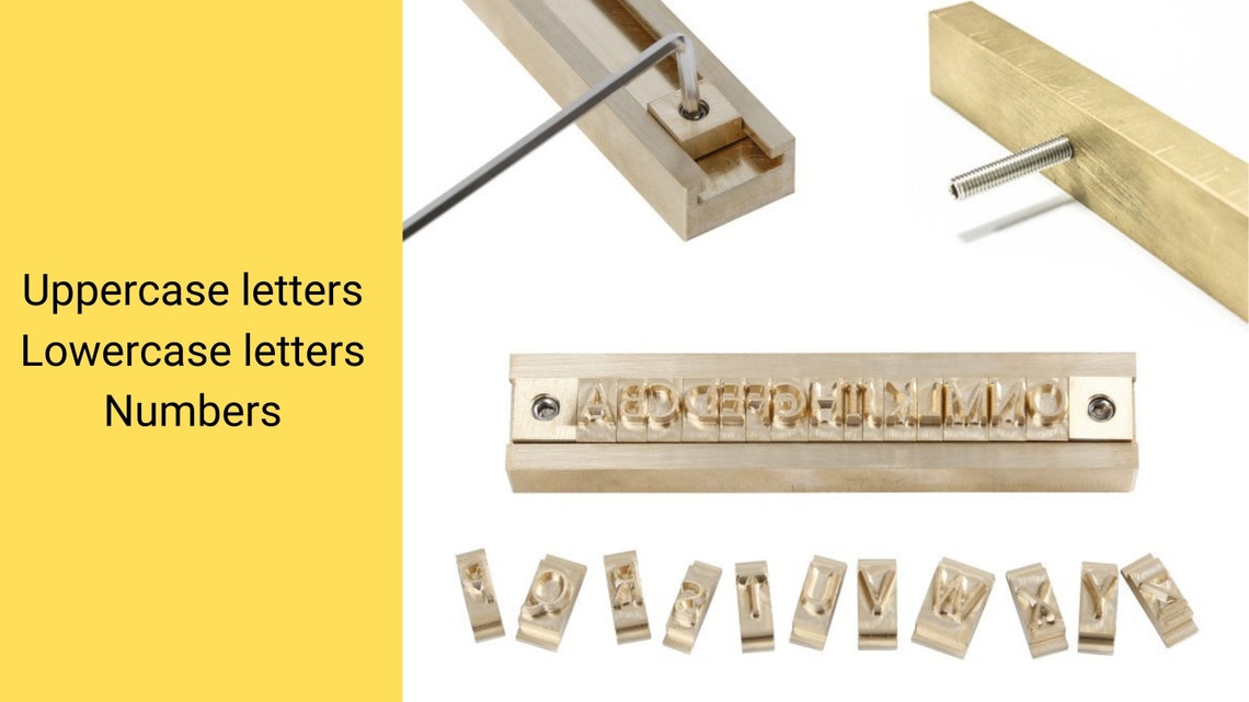 Interchangeable Alphabet Leather Stamp Value Pack/t-slot Hot Stamp for ...