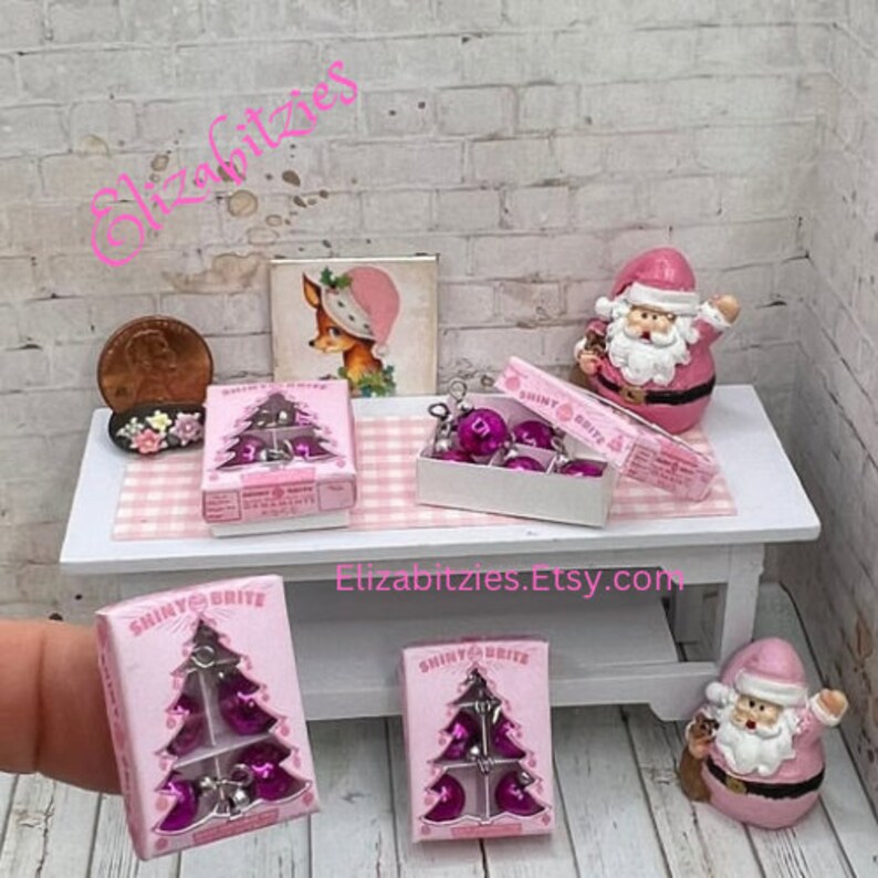 Miniature Ornaments Dollhouse Size Dark Pink - Etsy