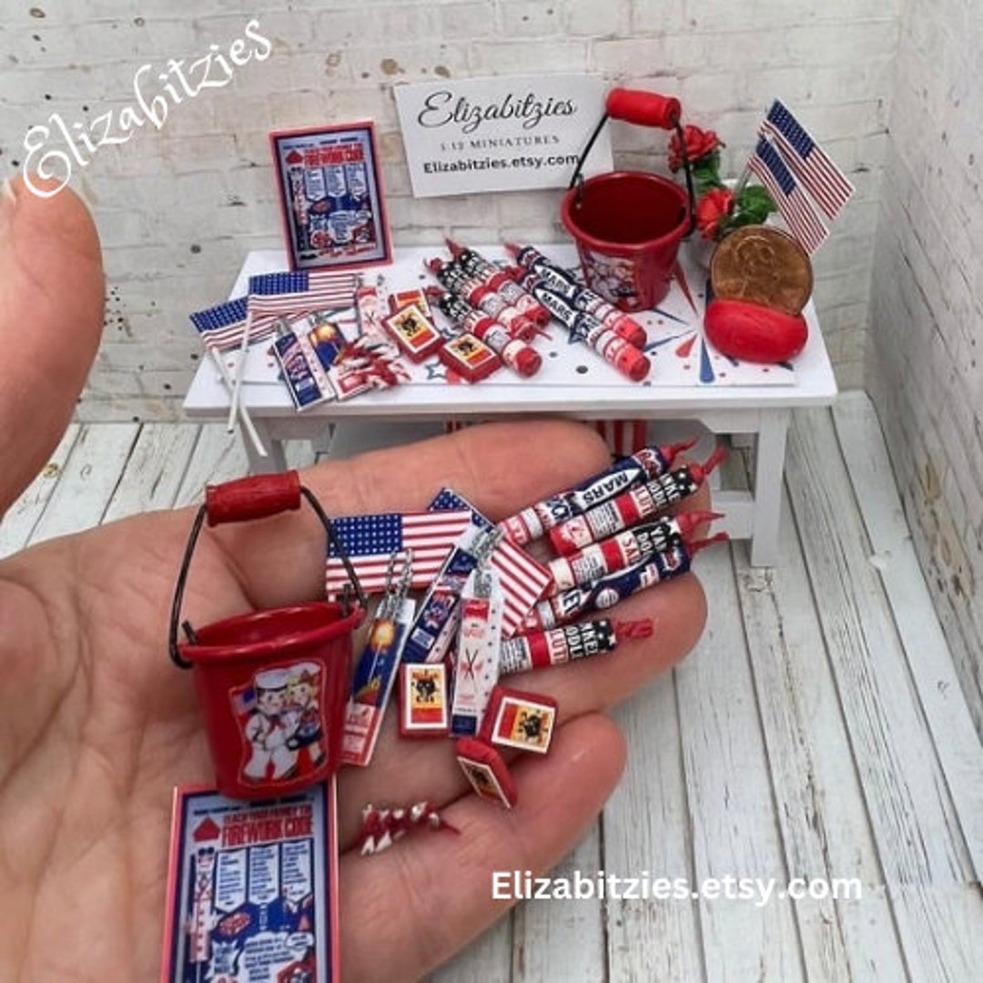 Miniature Dollhouse Fourth of July Fireworks ( Faux) 1:12 Scale - Etsy