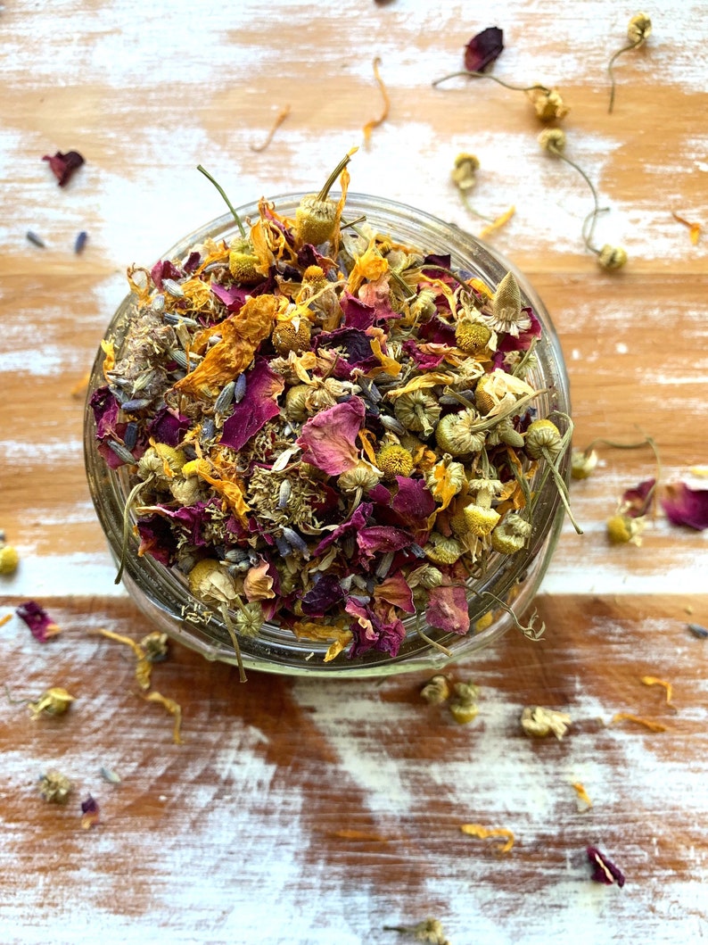 Botanical Facial Steam, Vegan Calming Skin Care, Calendula, Chamomile ...
