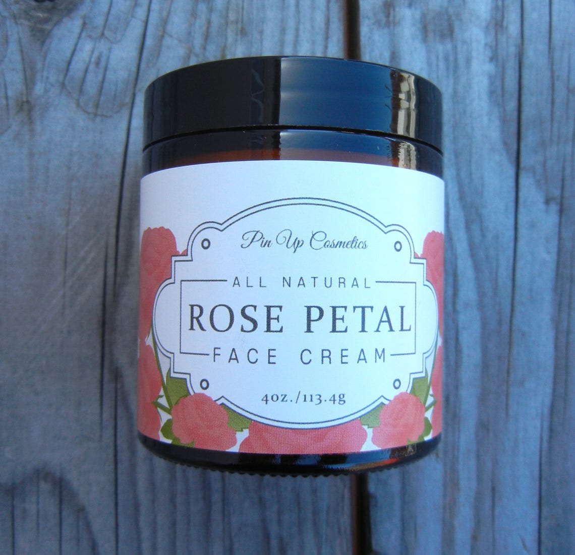 Natural Rose Petal Face Cream: Vegan Moisturizer, All Skin Types - Etsy