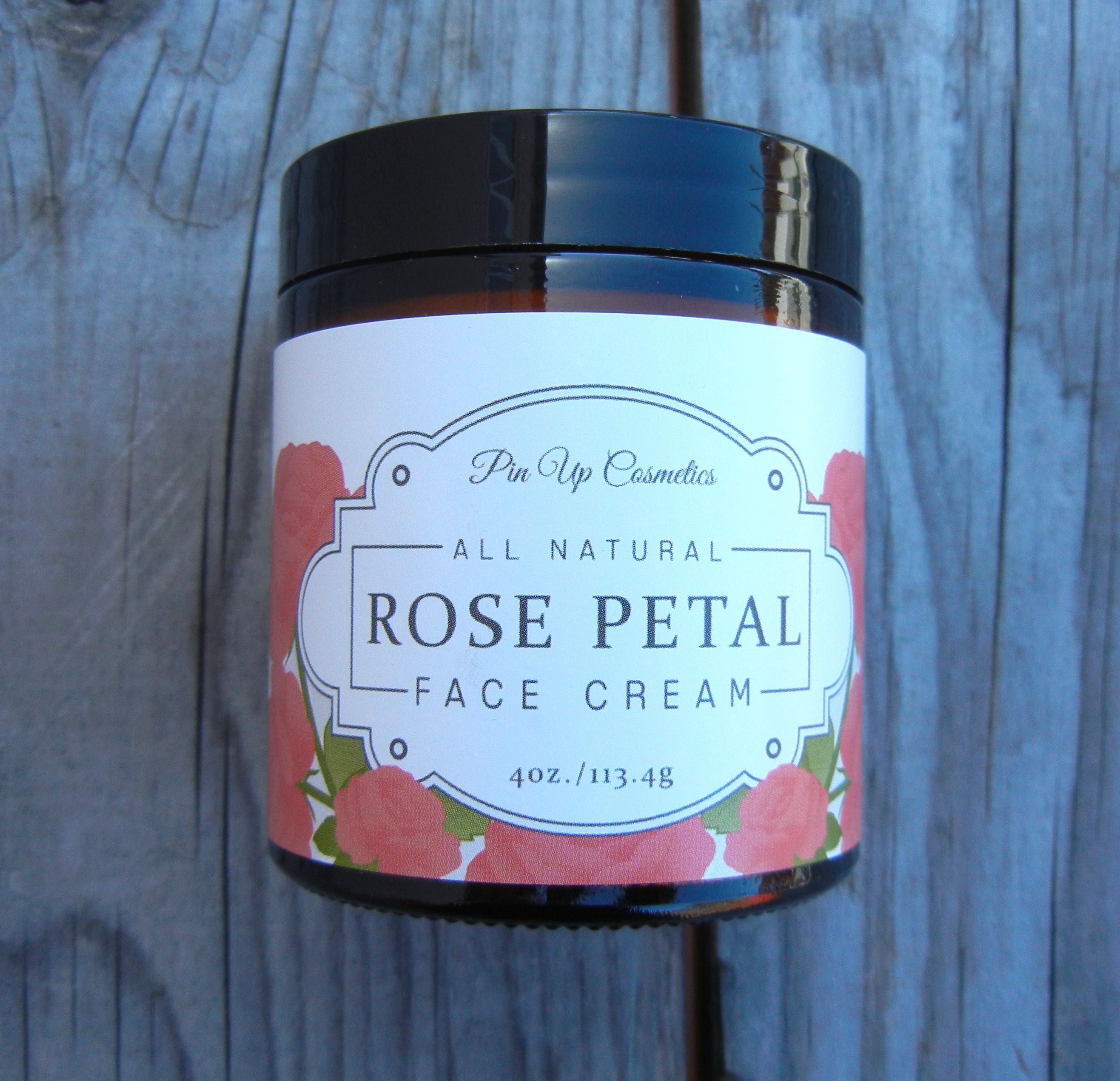 Natural Rose Petal Face Cream: Vegan Moisturizer, All Skin Types - Etsy