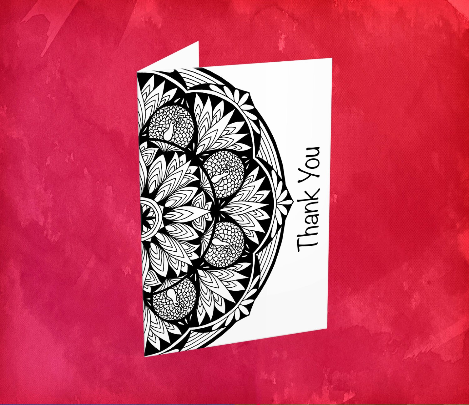 Set of 5 Mandala Cards Detailed and Intricate Zentangle - Etsy 日本