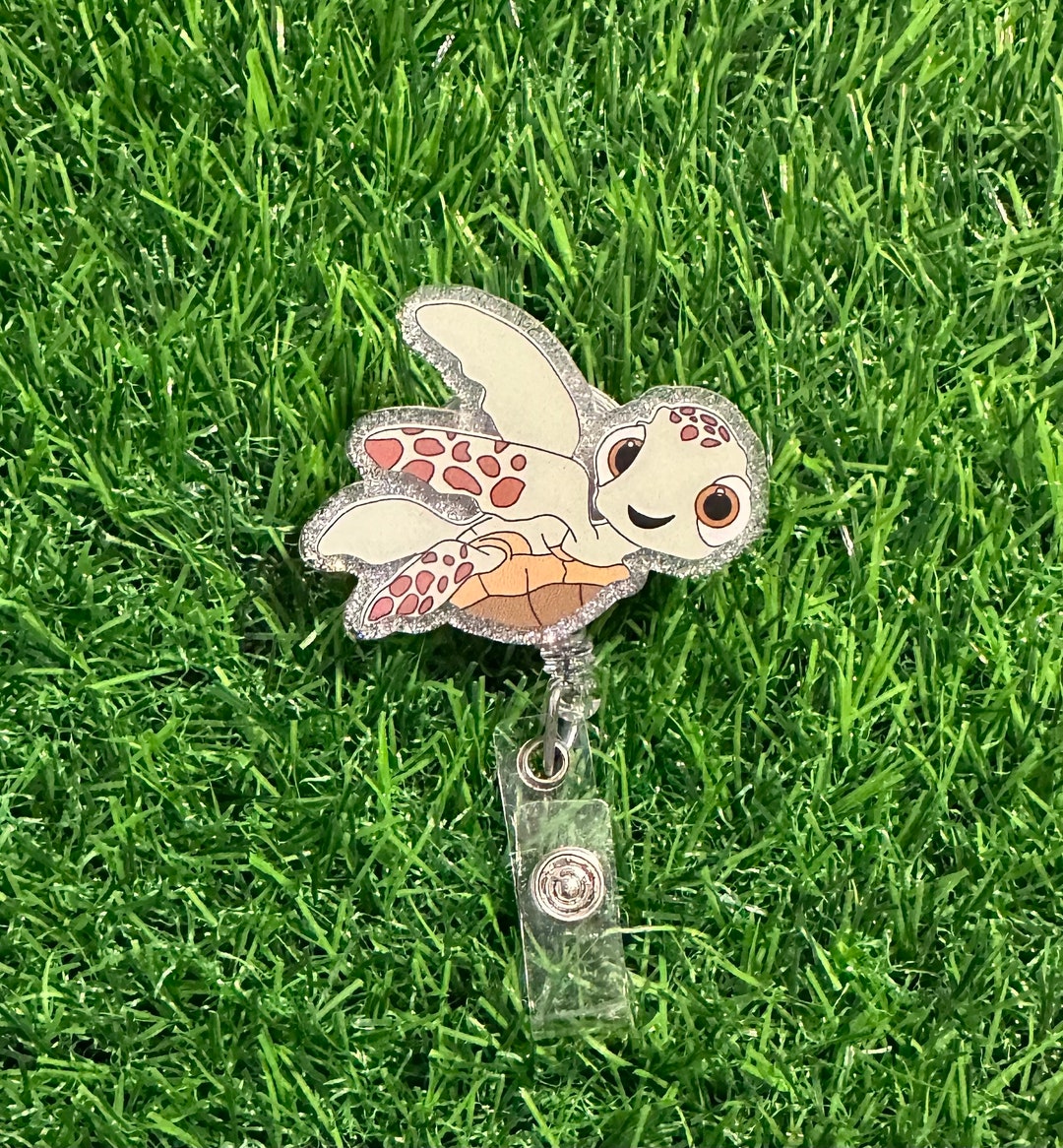 Sea Turtle Badge Reel, ID Clip, ID Holder, Retractable Badge Reel ...