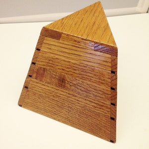 Unique Wooden Handmade Triangle Jewelry/trinket Box - Etsy