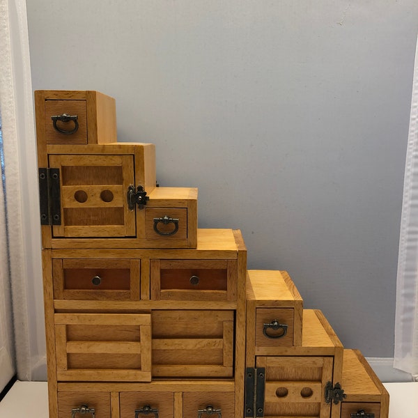 Tansu Step Chest - Etsy