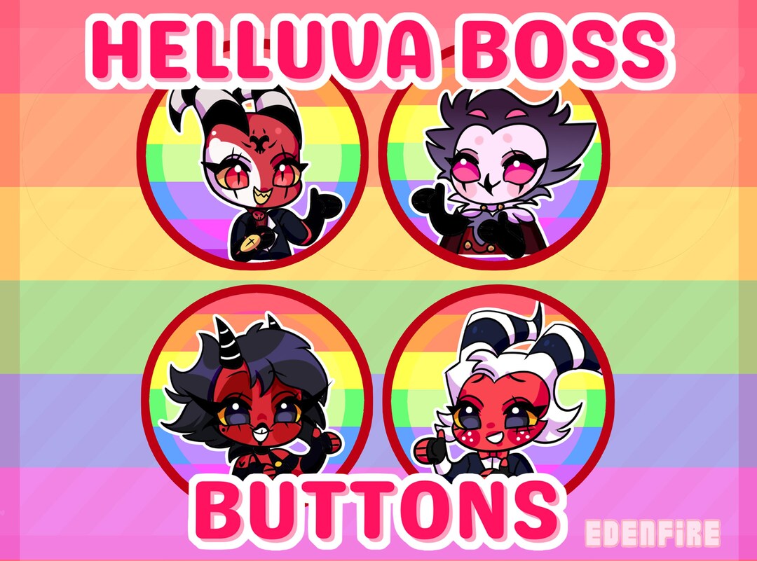 Pride Helluva Boss Buttons - [HELLAVERSE] - Etsy
