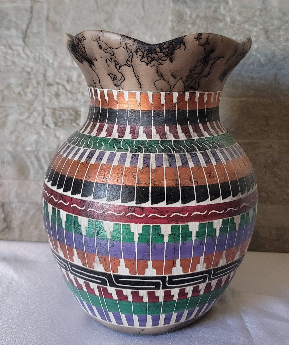 Navajo Horsehair Pottery - Etsy